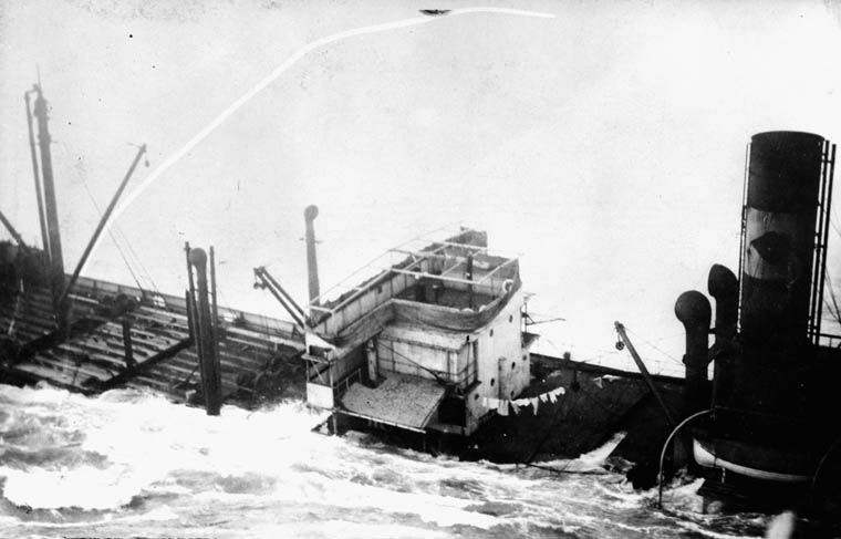 Ships sunk near Canada